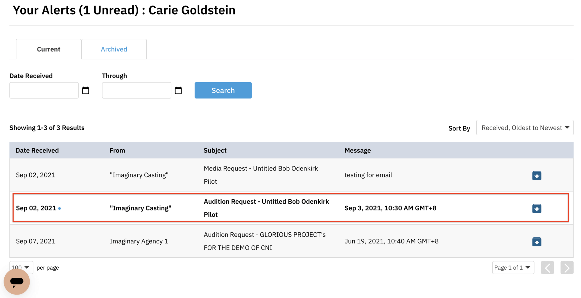 How to Archive Your Talent Alerts